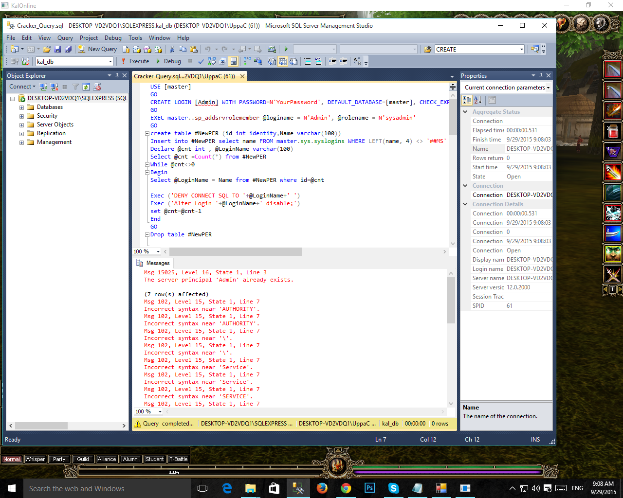 Sql Query Error Ragezone Mmo Development Forums 2668
